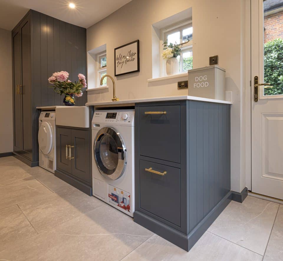 Boot Room & Utility Room - Eleven Oaks - Bespoke Cabinet Makers